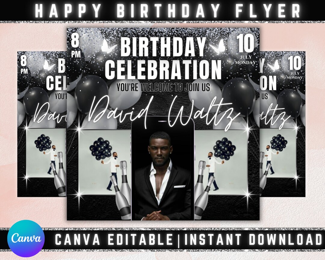 Birthday Flyer, Birthday Girl Invitation, Birthday Party Invitation ...