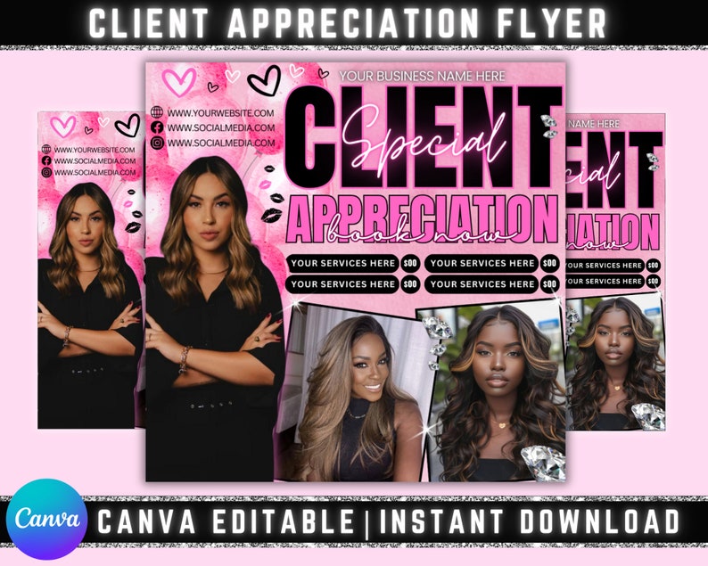 Client Appreciation Flyer, Customer Deals Flyer, DIY Flyer Template ...