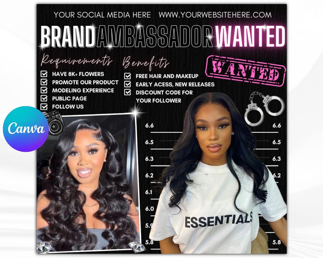 Brand Ambassador Flyer, Brand Ambassador Wanted Flyer, Influencer Flyer ...