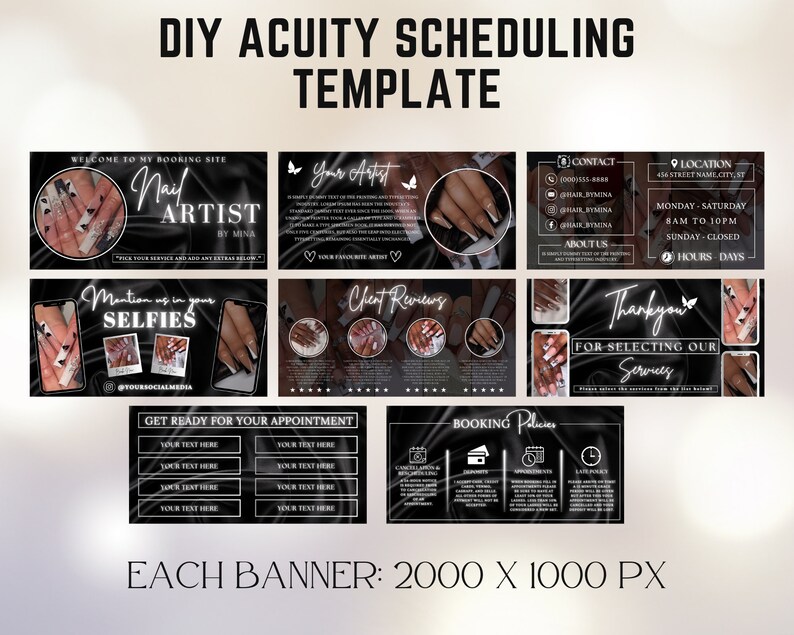 40 Nail Tech Instagram Templates Nail Artist Instagram Post Nail ...