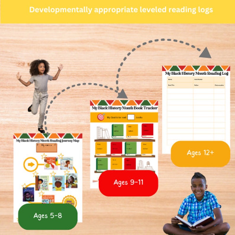 My Black History Reading Log for Kids Ages 12+ - Etsy