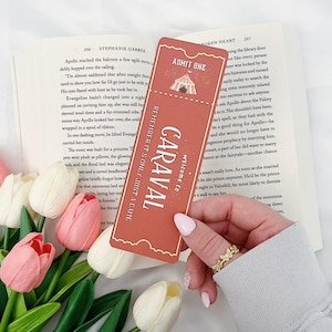 Caraval Bookmark | Stephanie Garber Bookmark | Bookish | Linen Bookmark ...