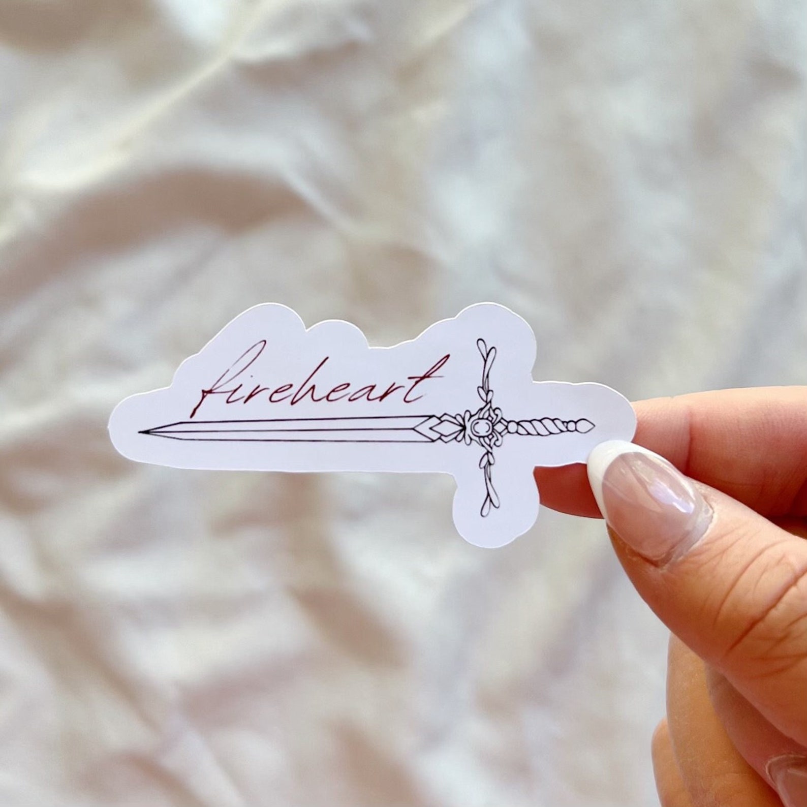 Fireheart Sword Sticker: Throne of Glass, Bookish Kindle Sticker - Etsy