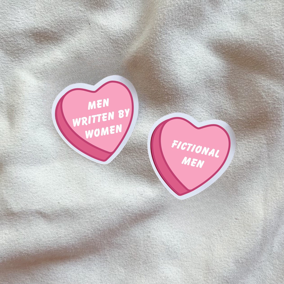 Heart Candy Sticker: Fictional Men, Bookish Kindle Sticker - Etsy