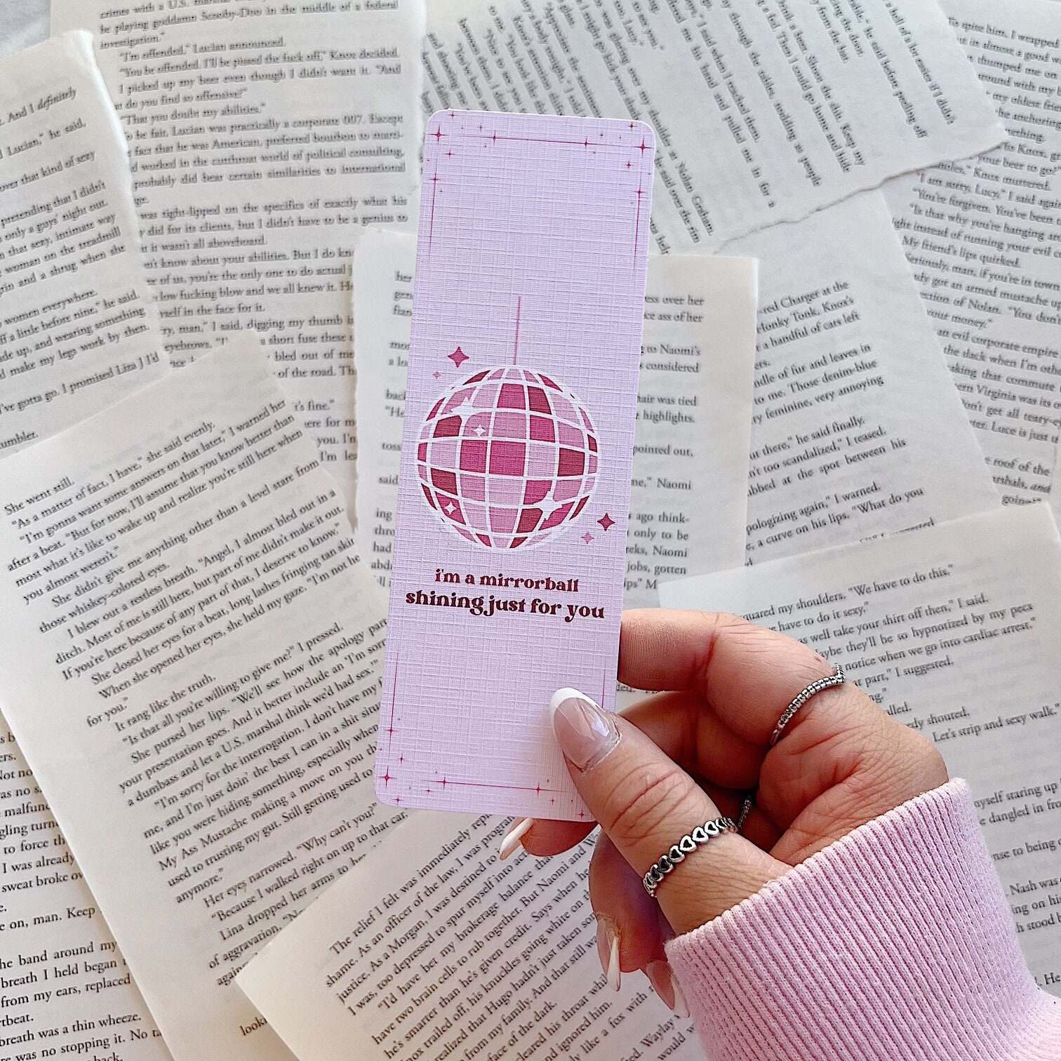 Mirrorball Bookmark Linen Bookmark Reading Bookmark Taylor Swift ...