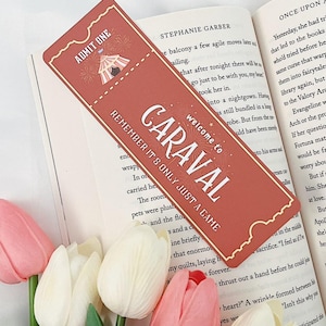 Caraval Bookmark | Stephanie Garber Bookmark | Bookish | Linen Bookmark ...
