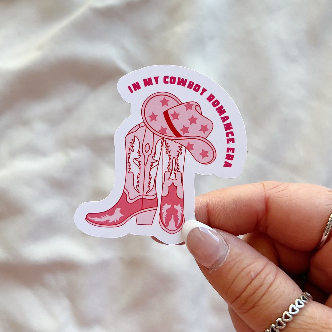 In My Cowboy Romance Era Sticker | Bookish Sticker | Kindle Sticker ...