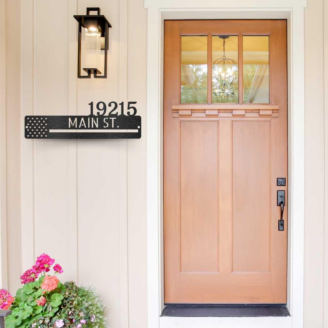 Customizable Stars Address Sign - Etsy