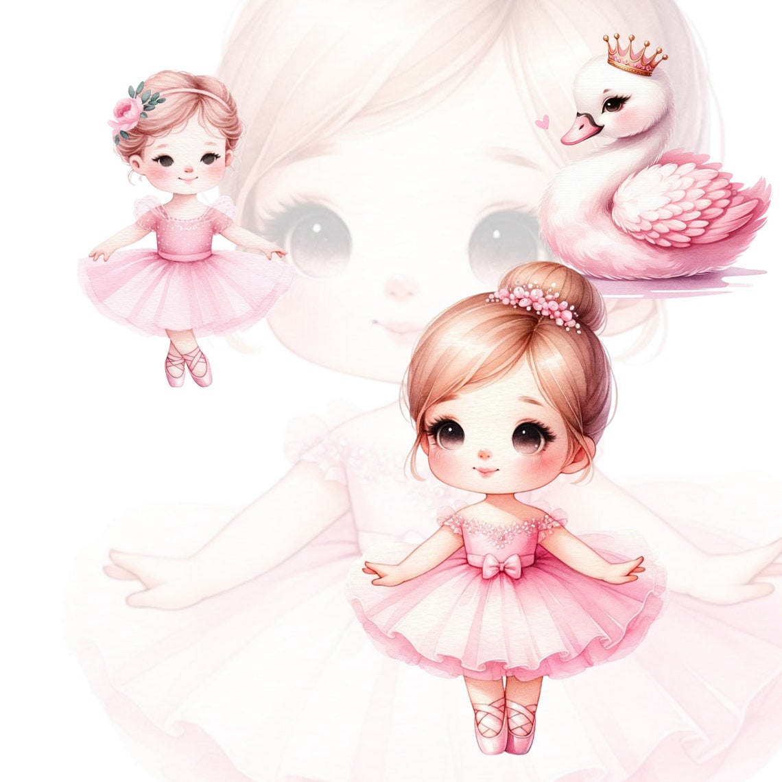 Cute Ballerina Clipart Ballerina PNG, Baby Ballerina Birthday ...