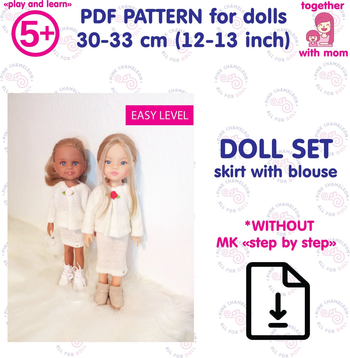 PDF Sewing Pattern for Paola Reina Doll Dress Create Adorable Outfits at Home - Etsy