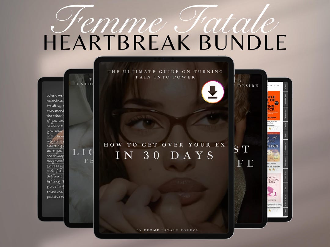 Heartbreak Bundle, How to Get Over Your Ex, Femme Fatale, Manifest A New Life Ebook, Shadow Work ...