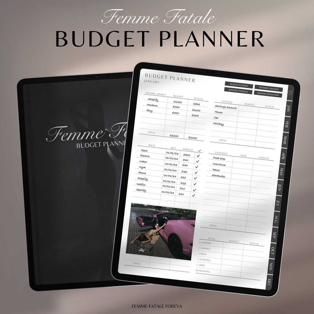 Budget Planner, Finance Tracker, Finance Planner, Budget iPad Digital ...