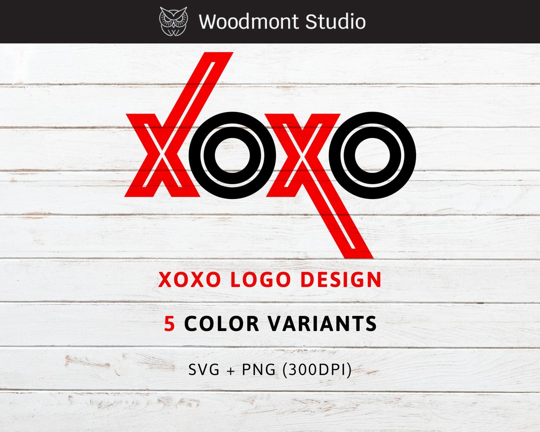 XOXO Svg and Png Logo Design for Lovers: a Valentine's Day Original ...