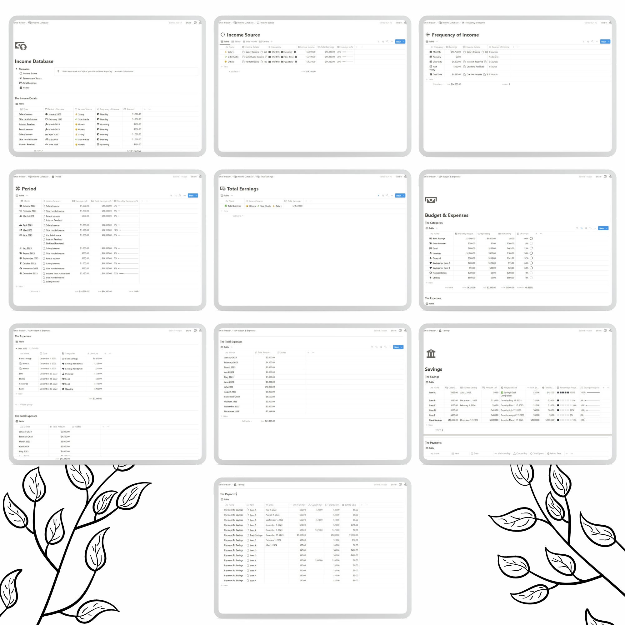 Ultimate Finance Tracker Template for Notion Budget Planner & Expense ...