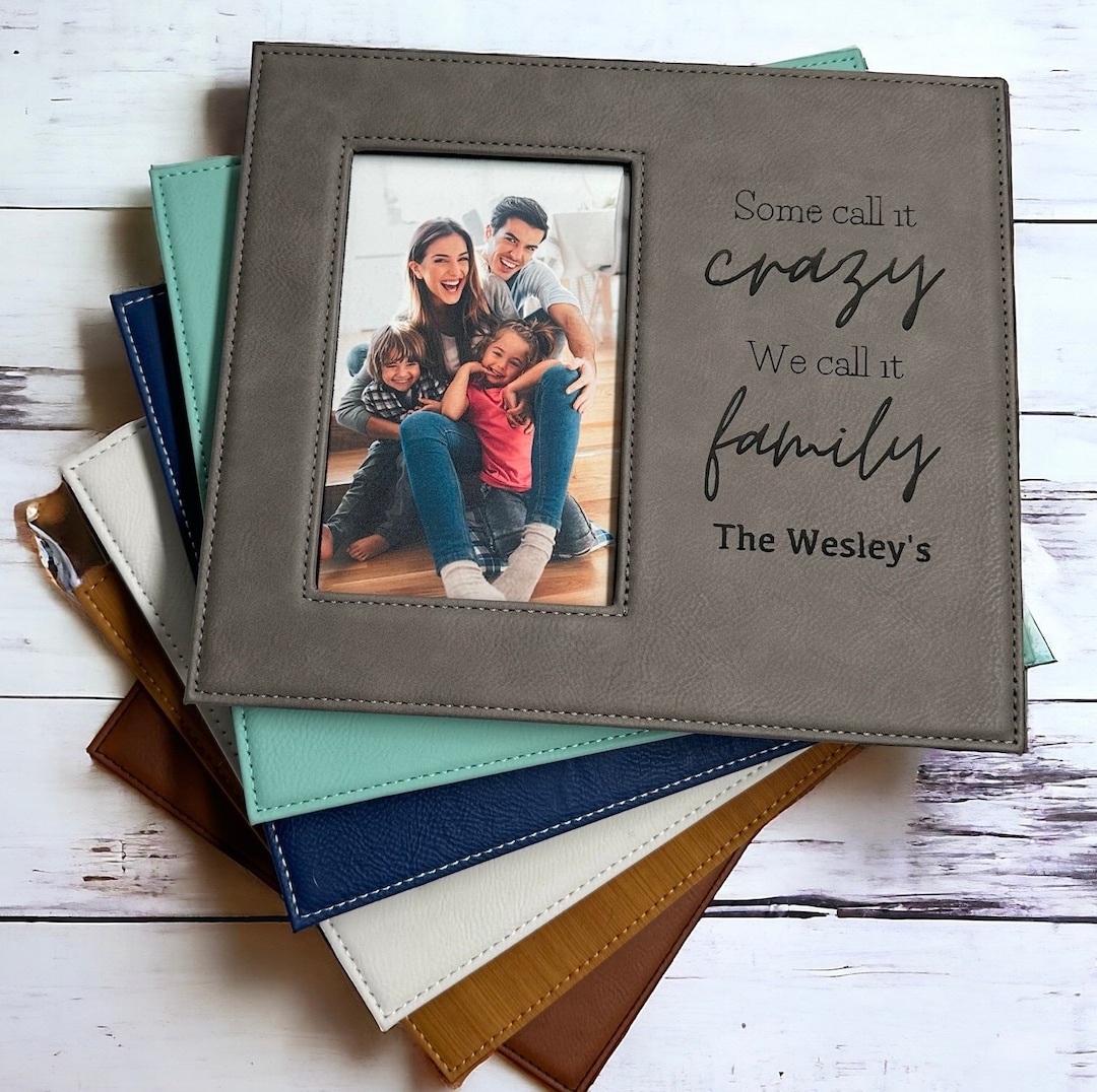 Personalized Gift Engraved Leather Photo Frame Christian Faith Gift ...