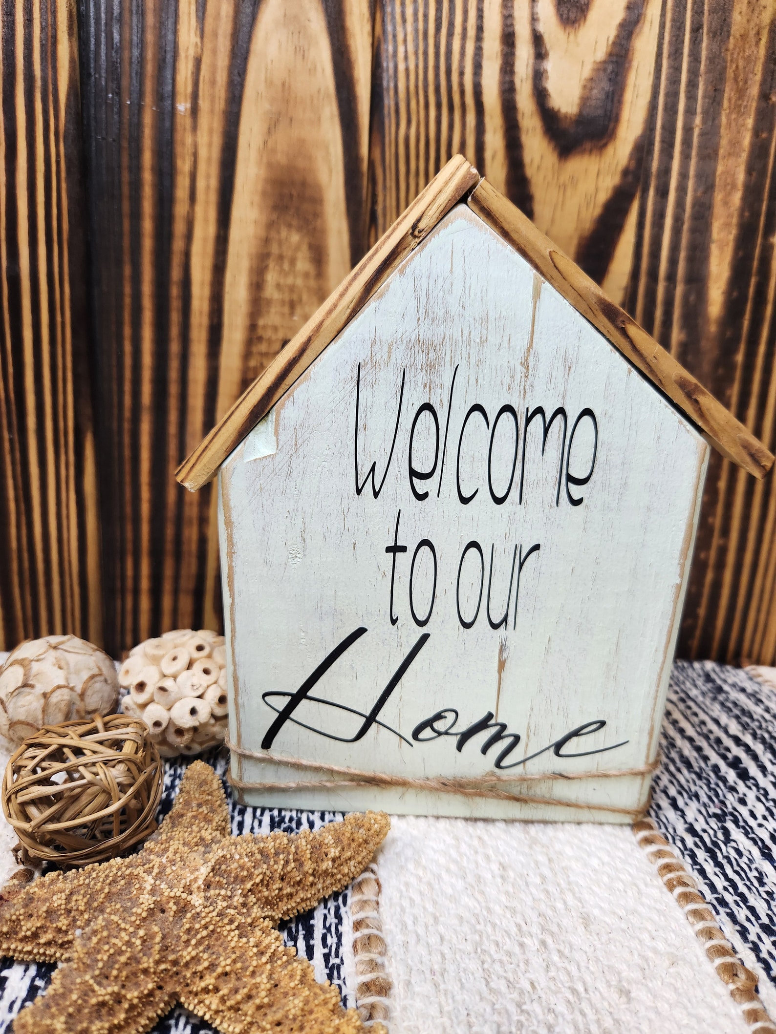 Wooden House Shelf Sitter - Etsy