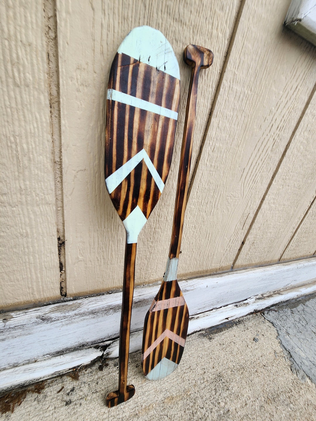 Wooden Paddle Set of 2, Beach House Decor, Beach Life, Handmade Wooden ...