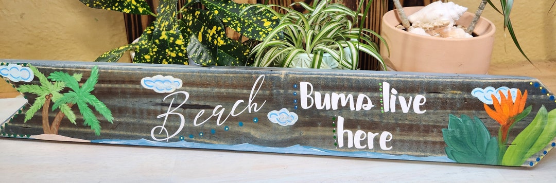 Beach Bums Sign, Beach Sign, Coastal, Cottage Decor, Nautical Themed ...