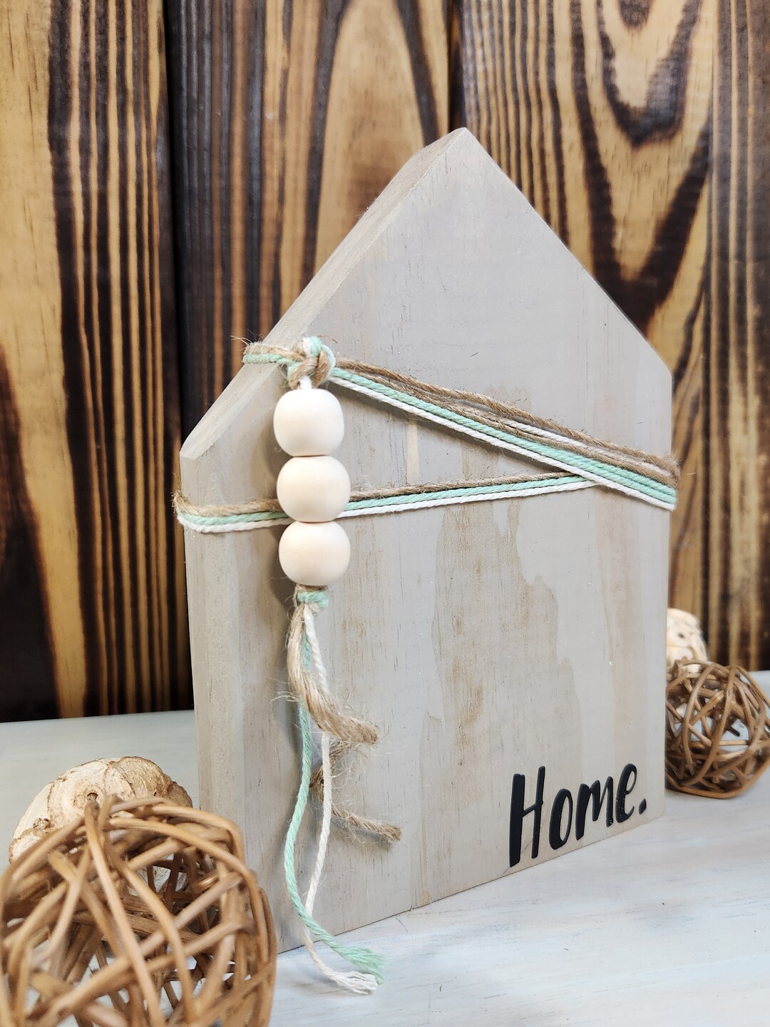 Wooden House Shelf Sitter - Etsy