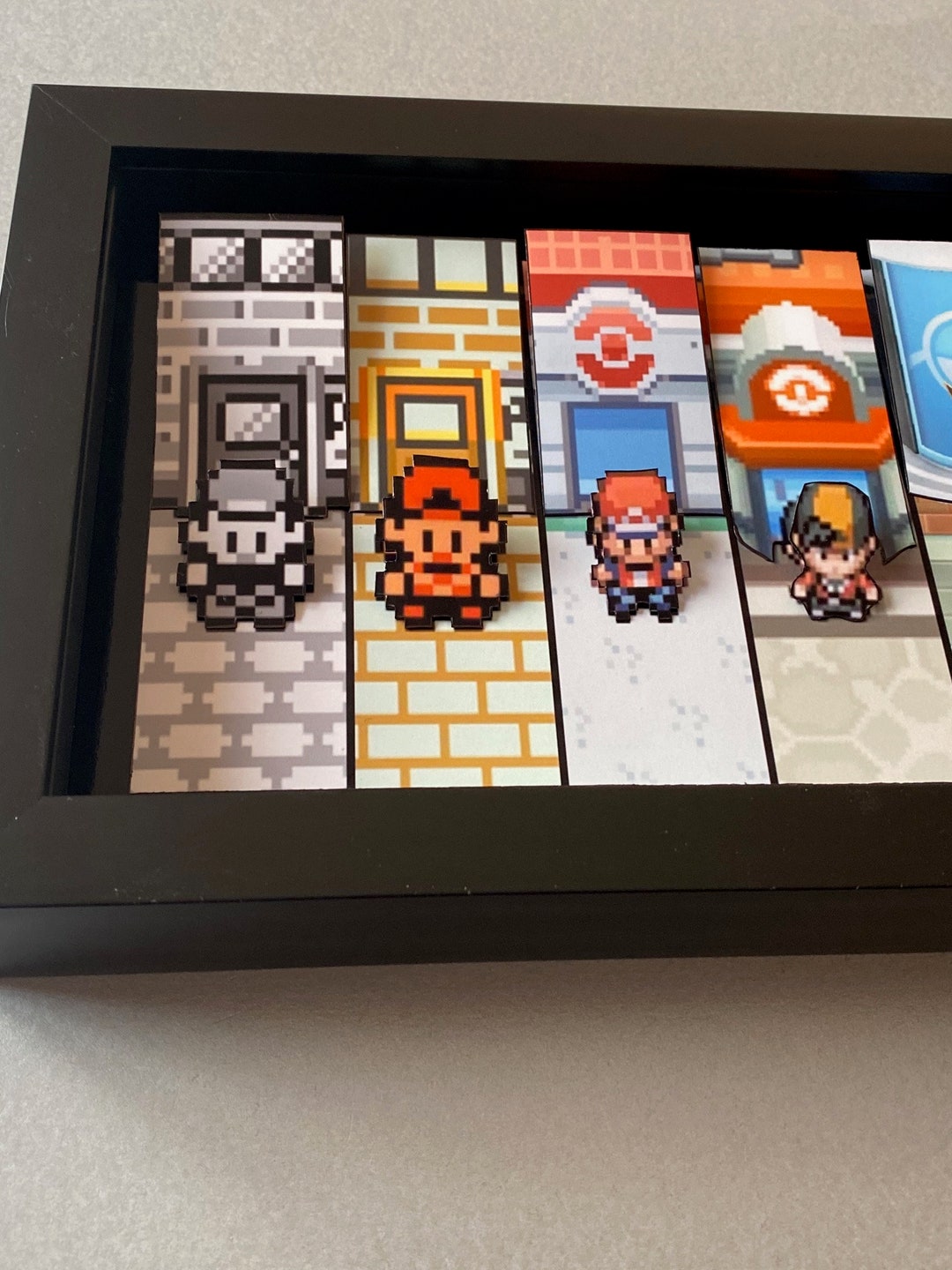 Pokemon Sprites 3D Shadow Box Framed Art - Etsy