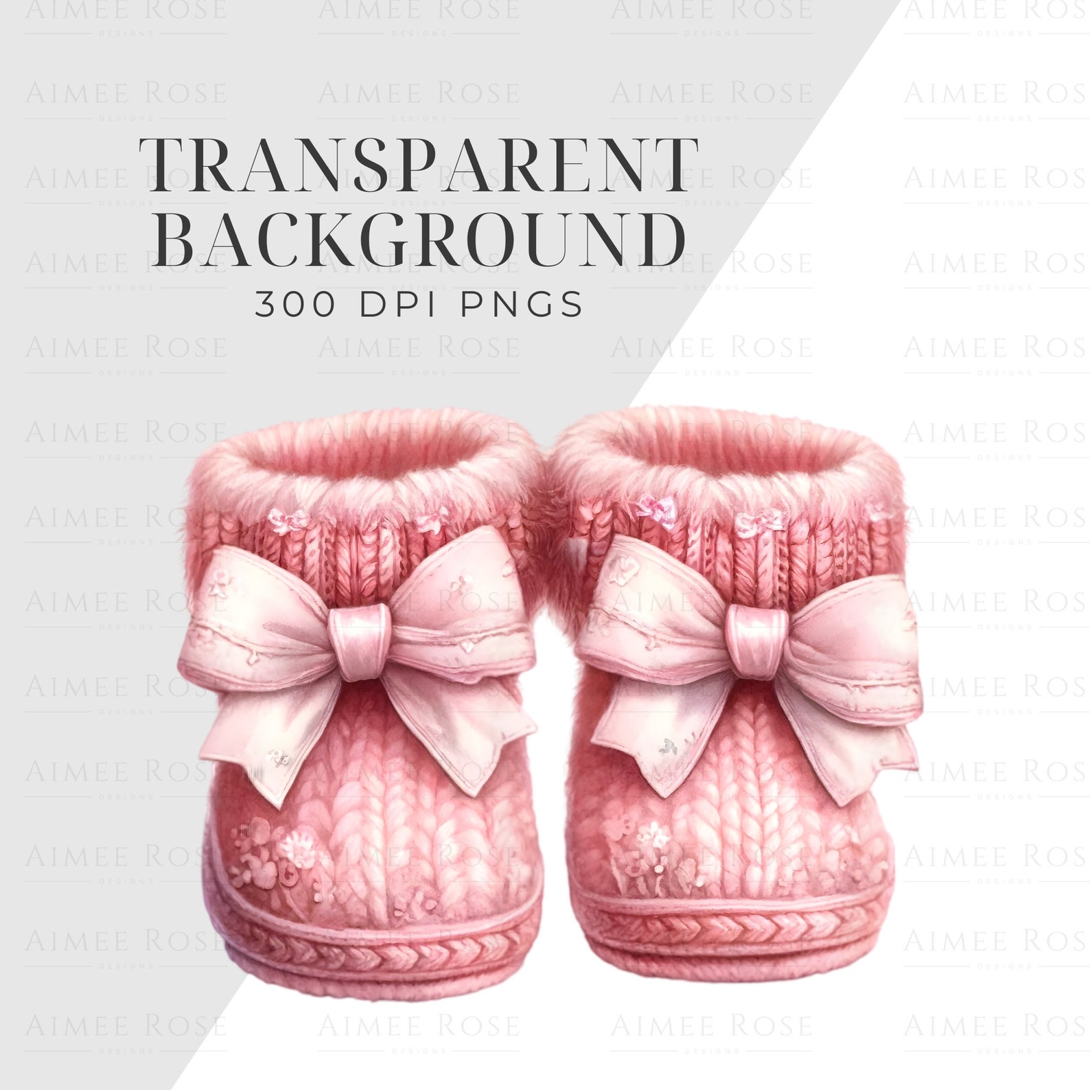 Gender Reveal Baby Booties Clipart, 10 PNG Images, Baby Shower ...