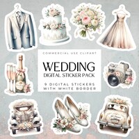 Wedding Stickers - Etsy