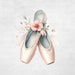 Ballet Slippers Clipart | Watercolour Floral Ballet Shoes | 5 PNG ...