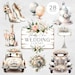 28 Wedding PNG Clipart Shabby Chic Style | Vintage Floral | Invitations ...