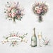16 Shabby Chic Graduation Clipart Pack | Class of 2024 | Watercolour ...