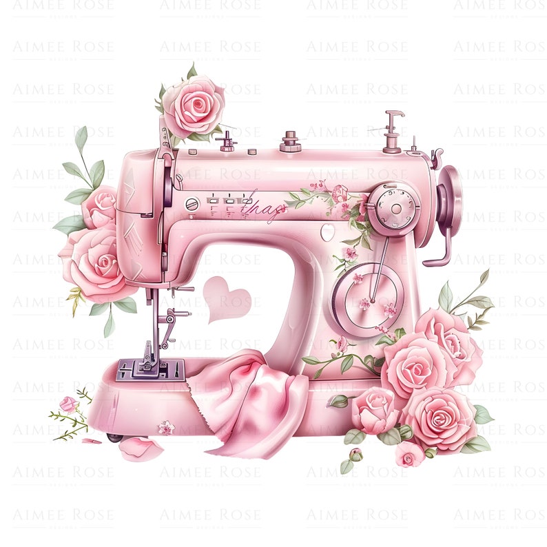 Digital Vintage Sewing Machine Clipart High Resolution Png Crafting And Sewing Illustrations