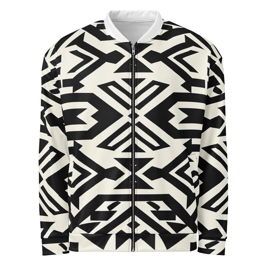African Print Bomber Jacket Afro Design Streetwear, Bold Afrocentric ...