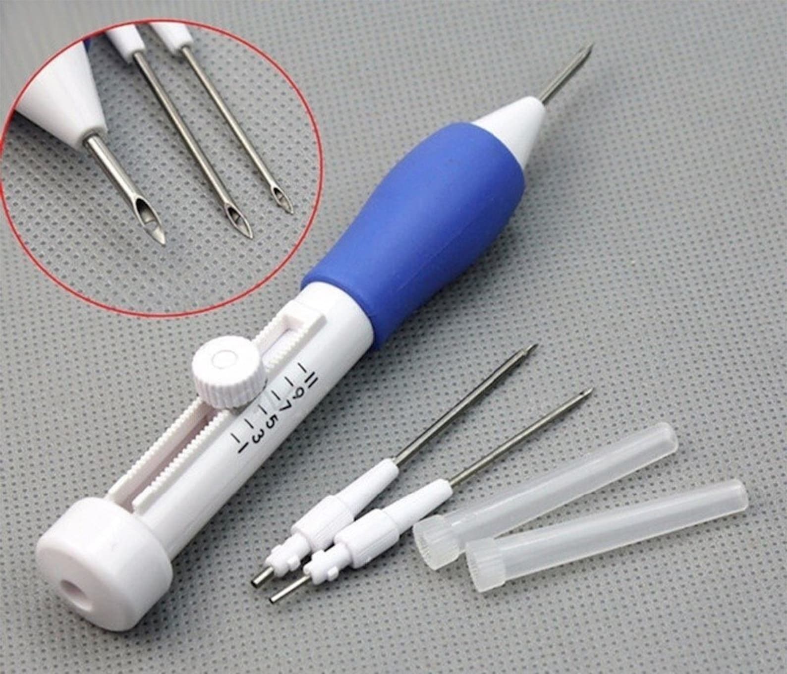 Punch Needle Set 3 Adjustable Needles Pen Beginner Punch Knitting ...