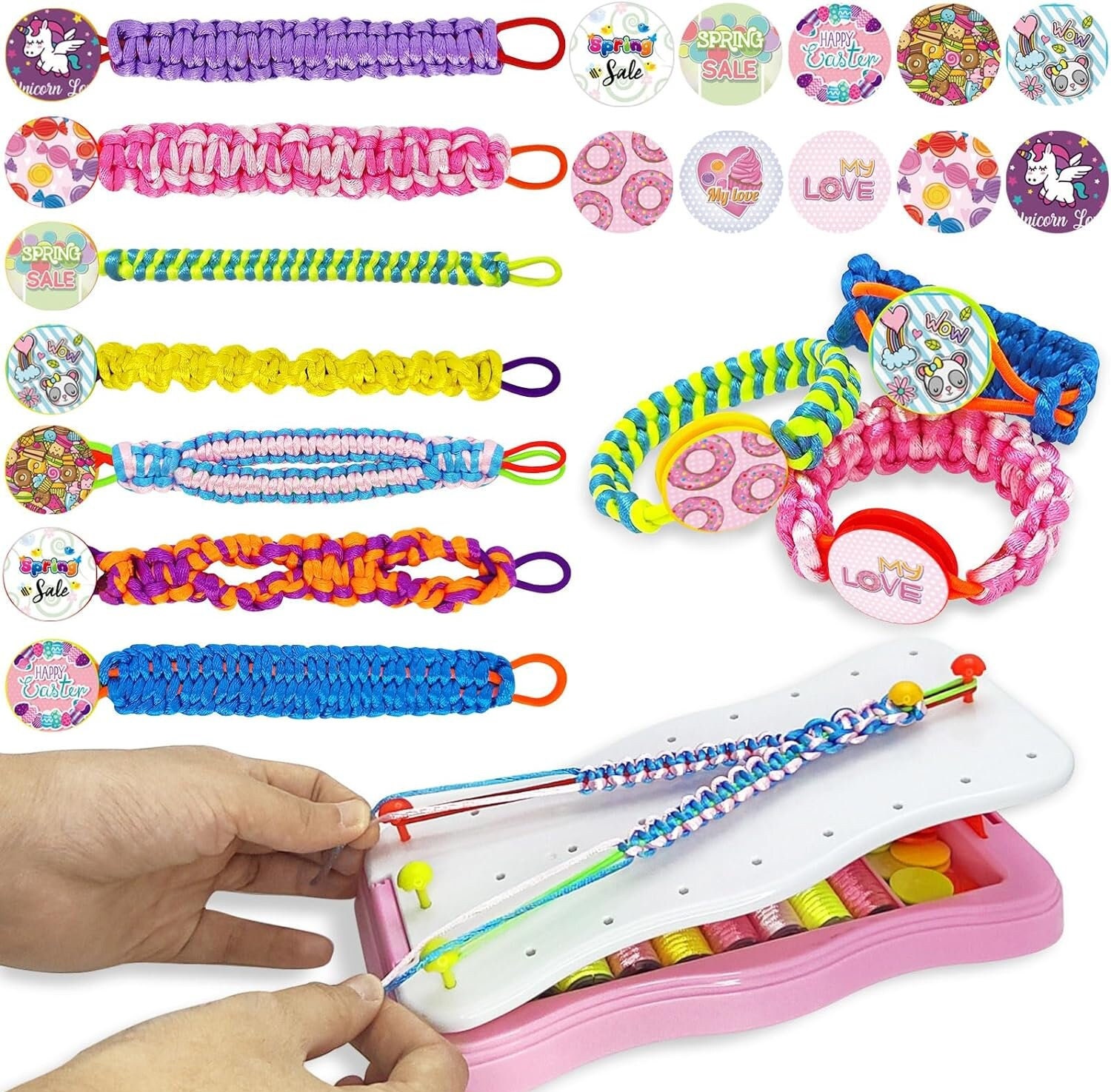 Friendship Bracelet Kit for Kids Diy Making Macrame Bracelet Kit DIY ...