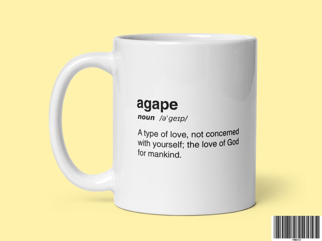 Agape Definition Coffee Mug: Christian Gift for Priests & Pastors - Etsy