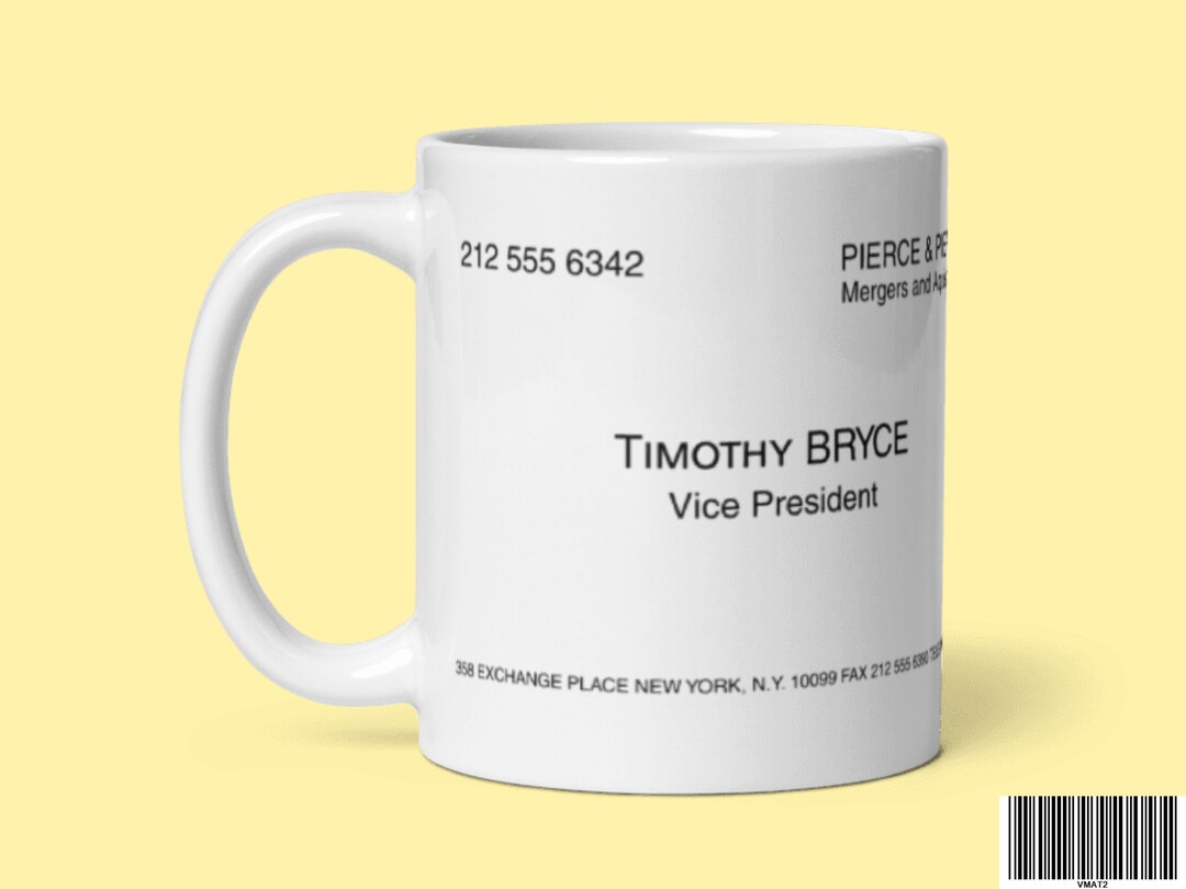 Timothy Bryce Name Card: Psycho Movie Pop Culture Mug - Etsy