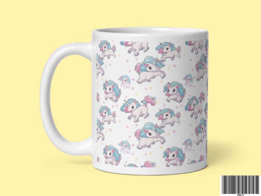Chibi Unicorn Mug: Anime Art Style, Double-sided Print - Etsy
