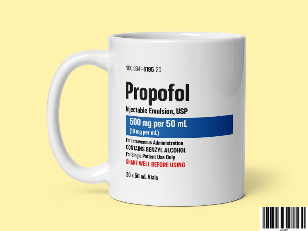 Propofol Mug: Funny Anesthesiologist Gift, Medical Humor Tea Cup - Etsy