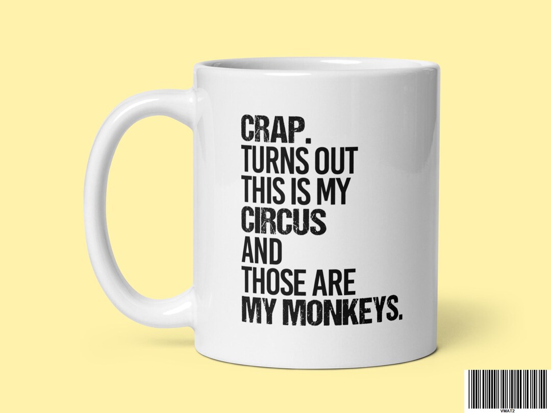 Funny Circus Monkey Coffee Mug Ceramic Tea Cup - Etsy