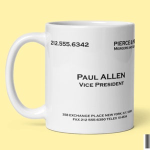 Paul Allen Name Card Mug Design | Movie Mug | Pop Culture Mugs ...
