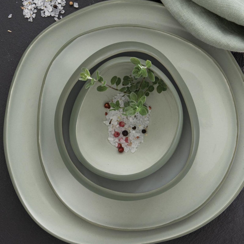 Organic Plates - Etsy