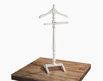 Minimalist Valet Stand Oaken, Oak Valet Stand, Modern Dumb Butler, Coat ...
