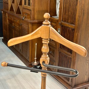 Minimalist Valet Stand Oaken, Oak Valet Stand, Modern Dumb Butler, Coat ...