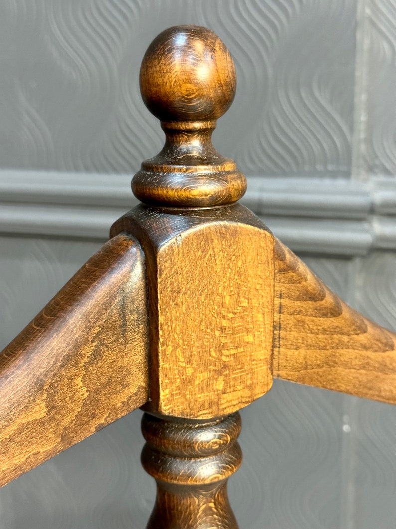 Minimalist Valet Stand Walnut, Walnut Valet Stand, Modern Dumb Butler ...