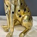 Sitting Gold Leopard Statue - Handmade Wild Leopar Statue - Graffiti ...