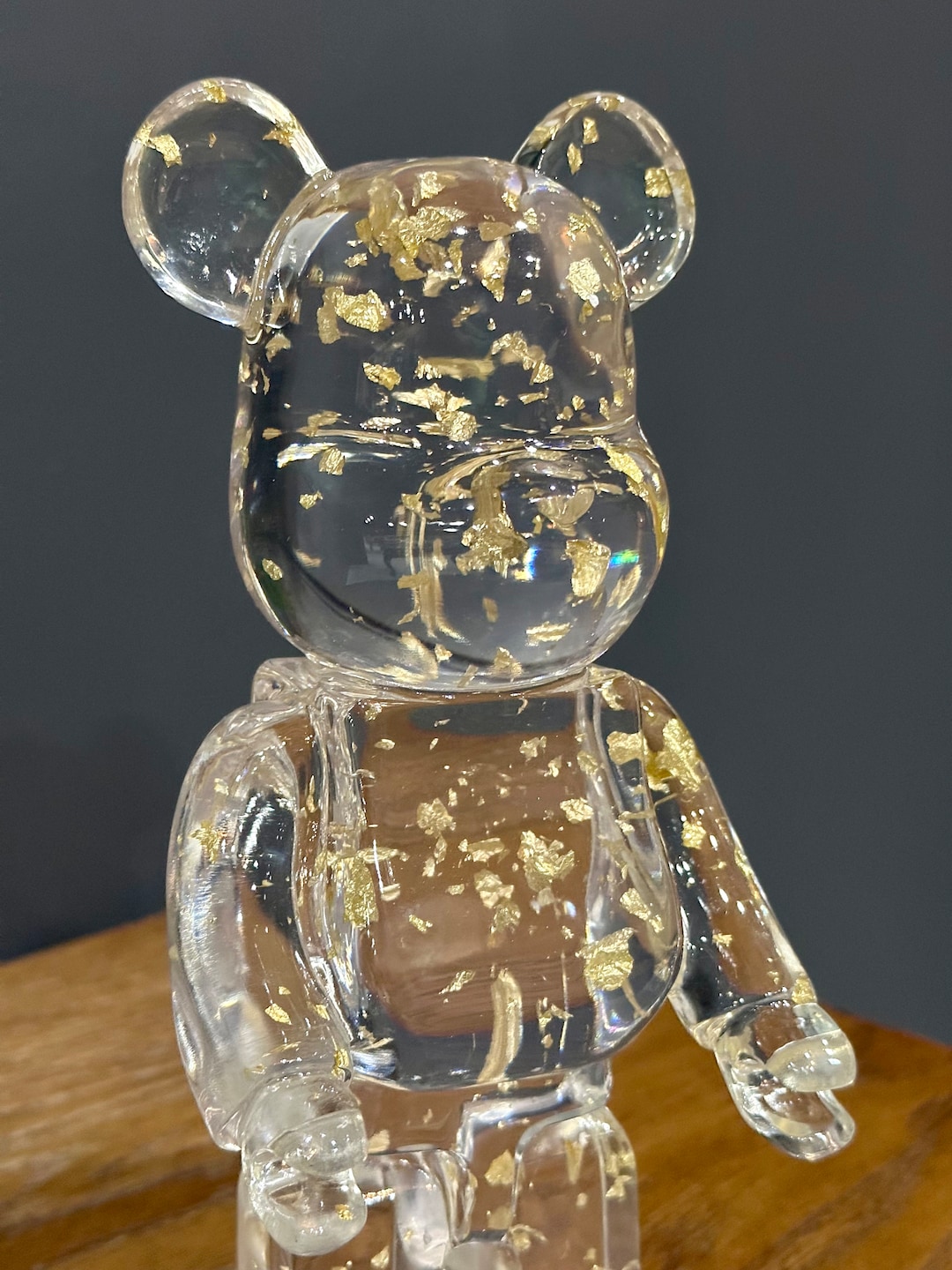 Gold Leaf Bearbrick, Gold Pop Art Statue, Gold Leaf Sculpture, Resin ...