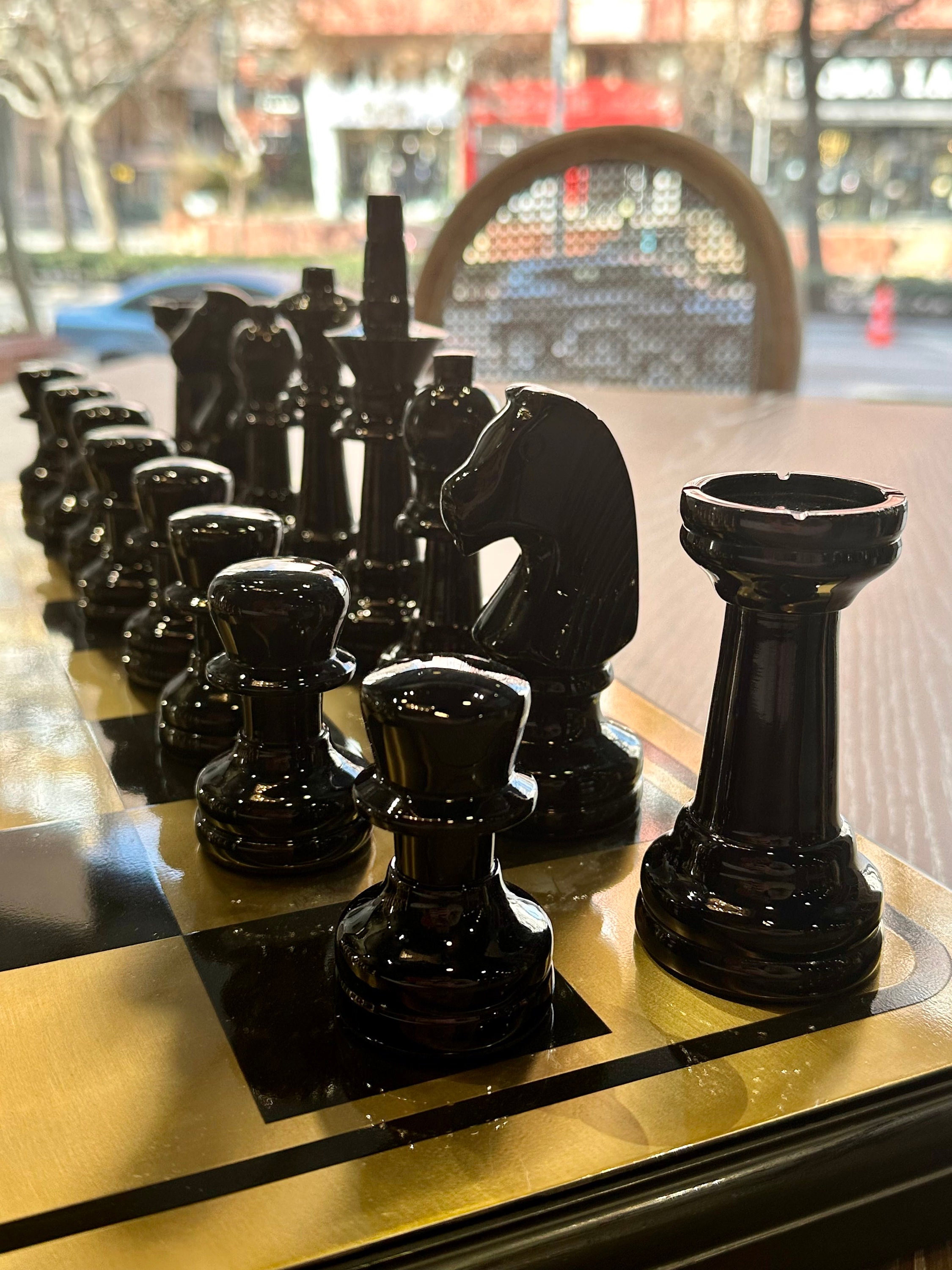25 Inch Giant Premium Chess Set, Luxury Metal Chess Set, Handcrafted ...