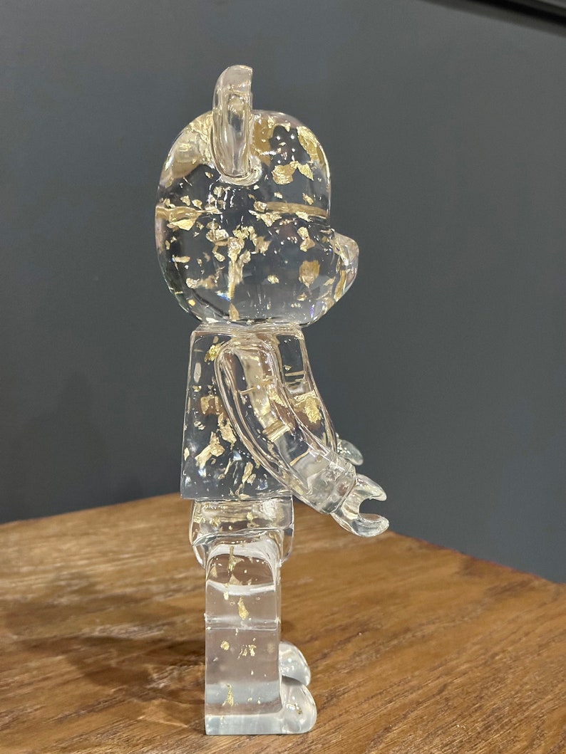 Gold Leaf Bearbrick, Gold Pop Art Statue, Gold Leaf Sculpture, Resin ...