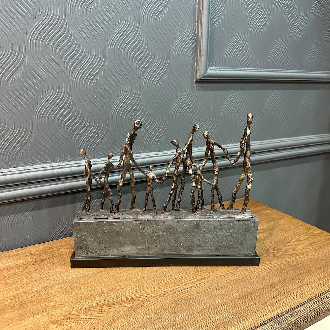 Family Portrait Sculpture,let's Gather Family Statue,elegant ...