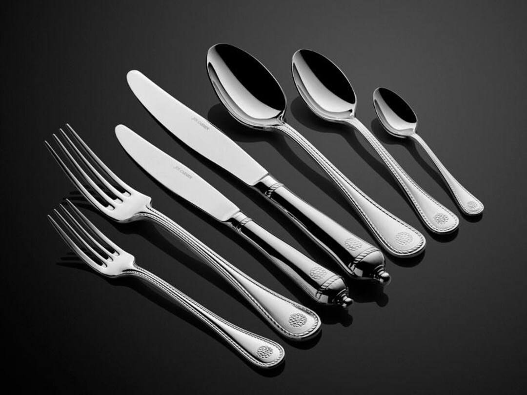 89 Pieces 12 Person Silver Vintage Cutlery Set, Silverware Set, Silver ...