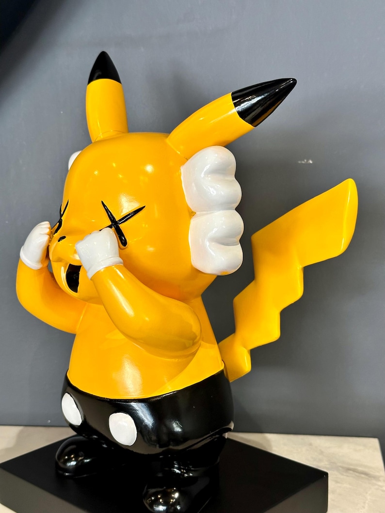 Handmade Designer Pikachu Style Art Sculpture – Pop Art Collectible ...